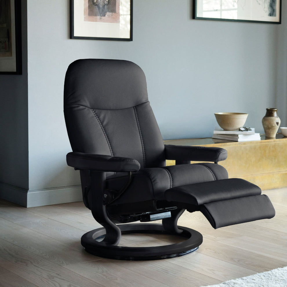 Leder Stressless Consul M mit Motor Power leg und Power Back Relaxsessel Sonderedition | 5 Jahre ...